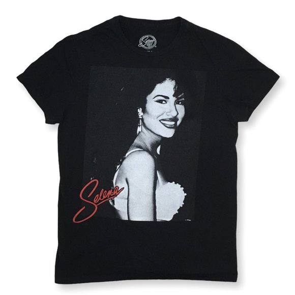 Tops | Official Selena Merchandise Black Short Sleeve Tee | Poshmark